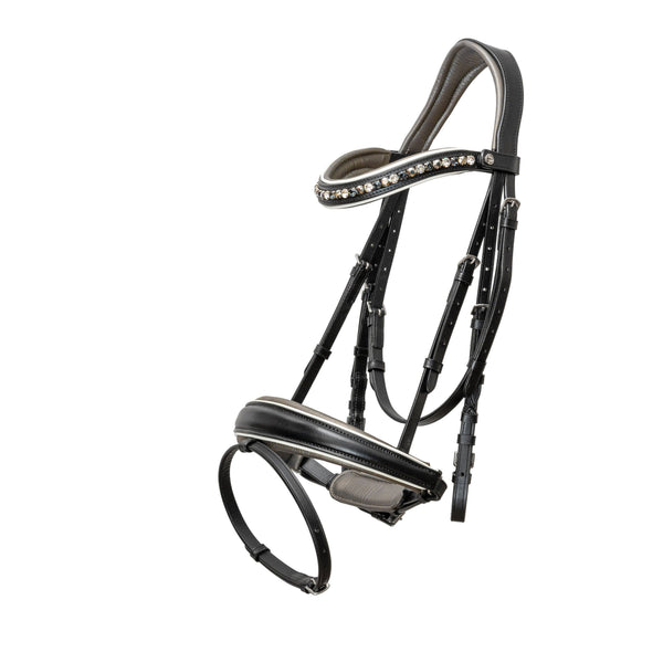 Black Leather Snaffle Bridles - Halter Ego®