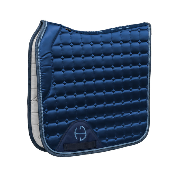 Satin Classic Cob Dressage Saddle Pad - Prussian Blue - Halter Ego®