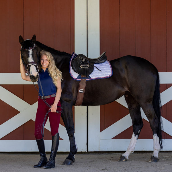 Limited Edition TEAM USA Satin Classic Dressage Saddle Pad (Cob ...